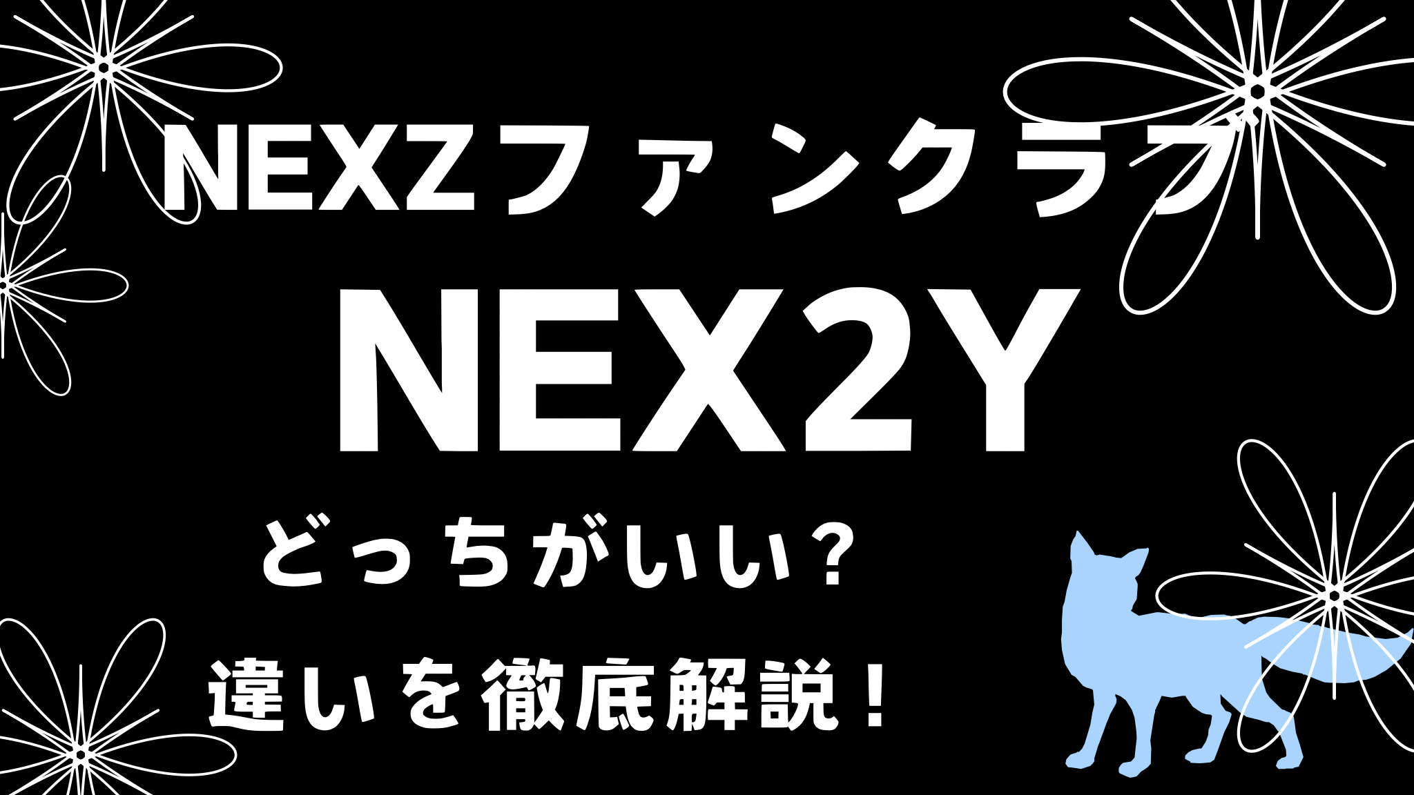 NEXZファンクラブ【NEX2Y】どっちがいい？チケットの優先度は？徹底比較！